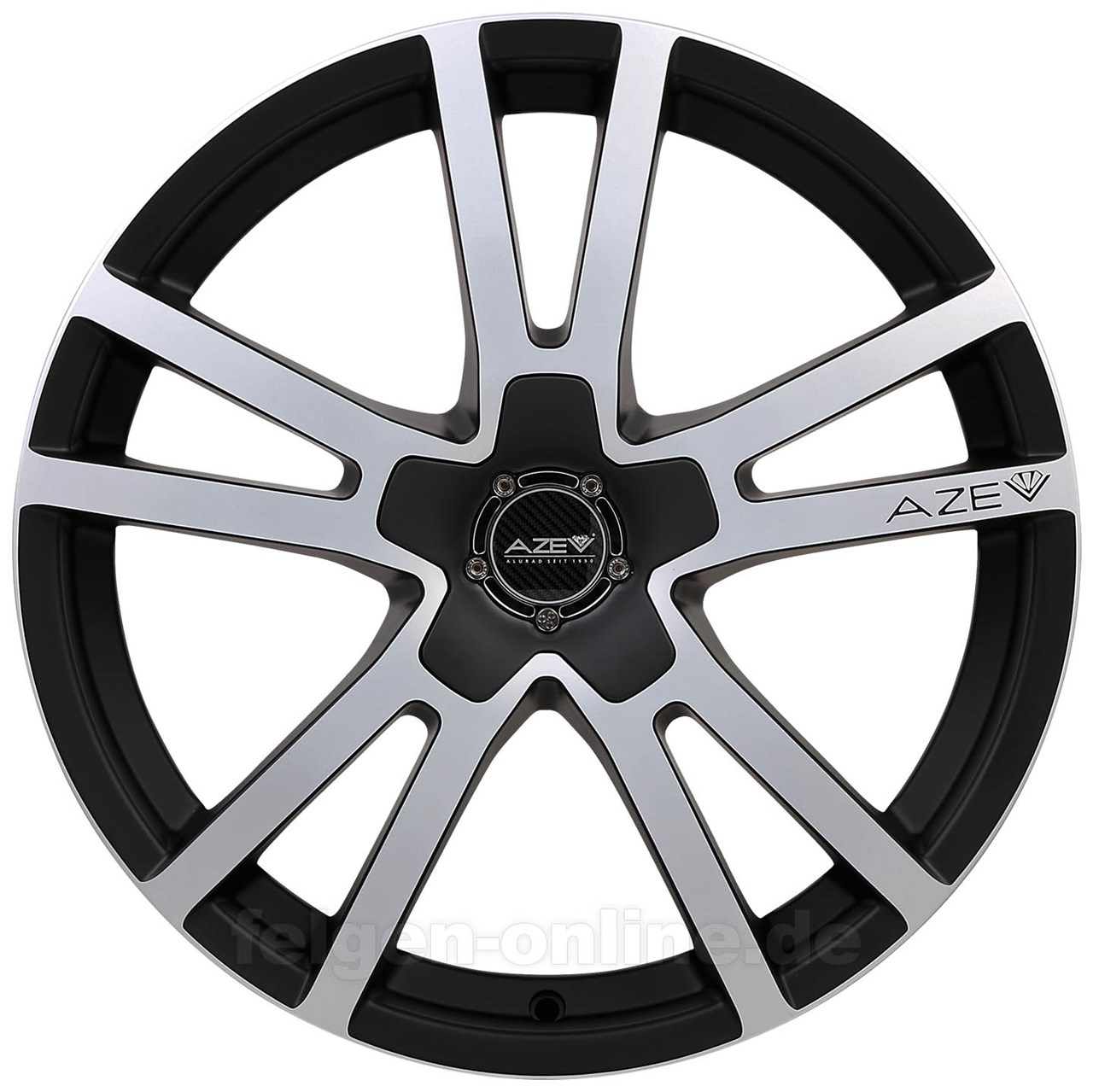 AZEV Typ P Nero FP schwarz frontpoliert. www.felgen-online.de Felgen ...